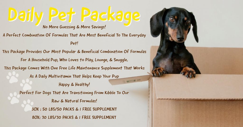 Daily Pet Package – Healthy Alternative Pet Diet